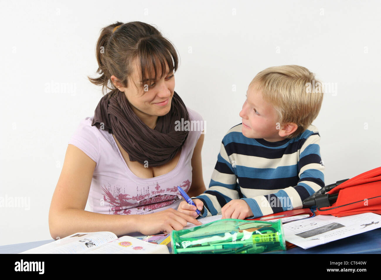 CHILD DOING HOMEWORK Stock Photo - Alamy