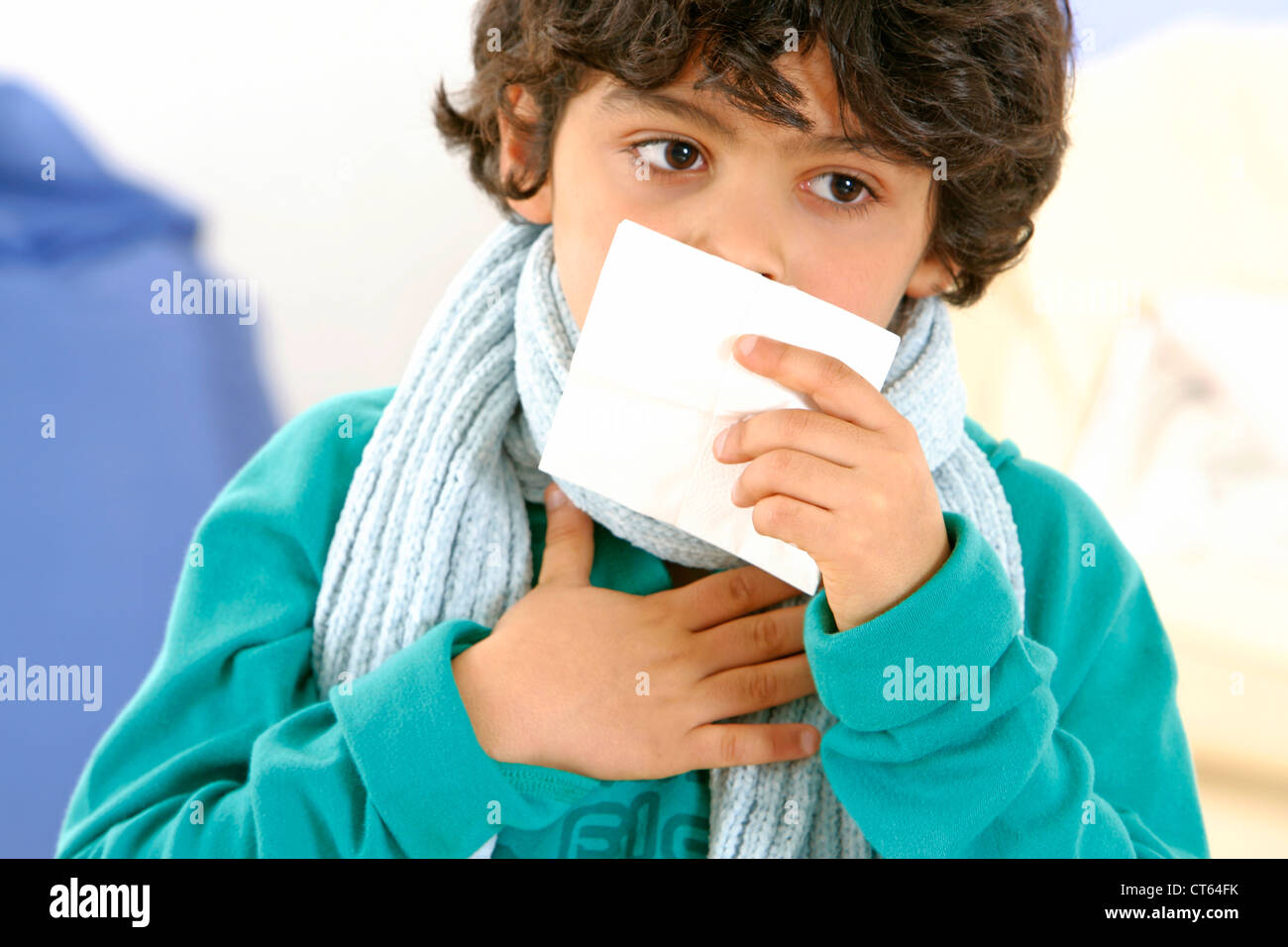 CHILD WITH RHINITIS Stock Photo - Alamy