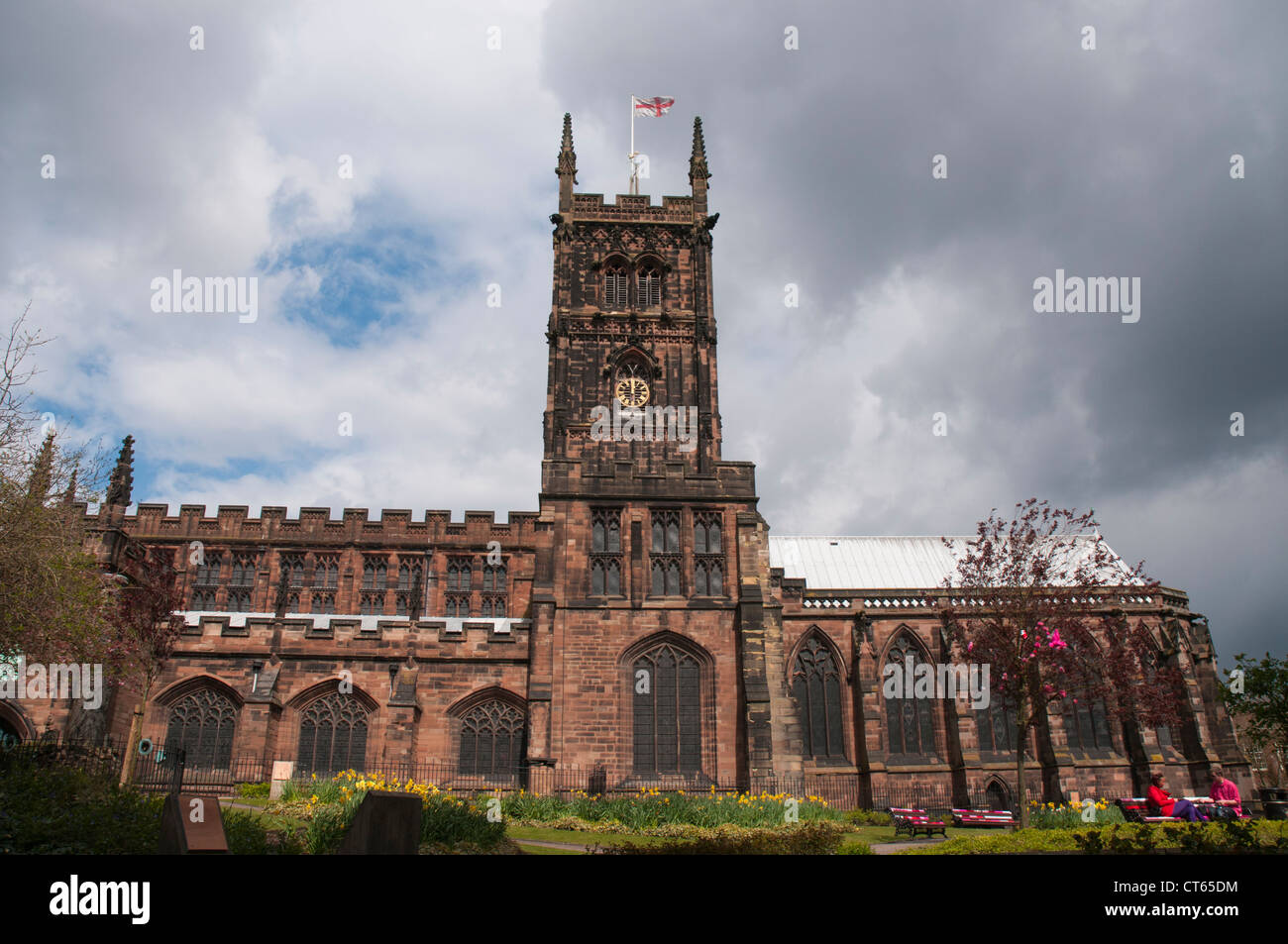 St Peter's Collegiate Church in Wolverhampton, West Midlands, England ...