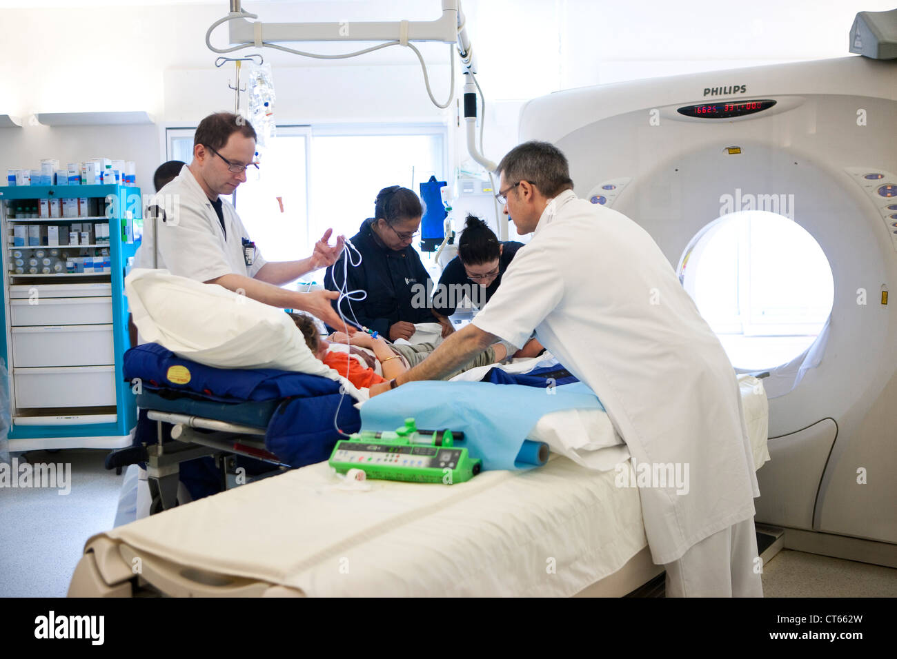 CT SCANNER EXAMINATION Stock Photo - Alamy