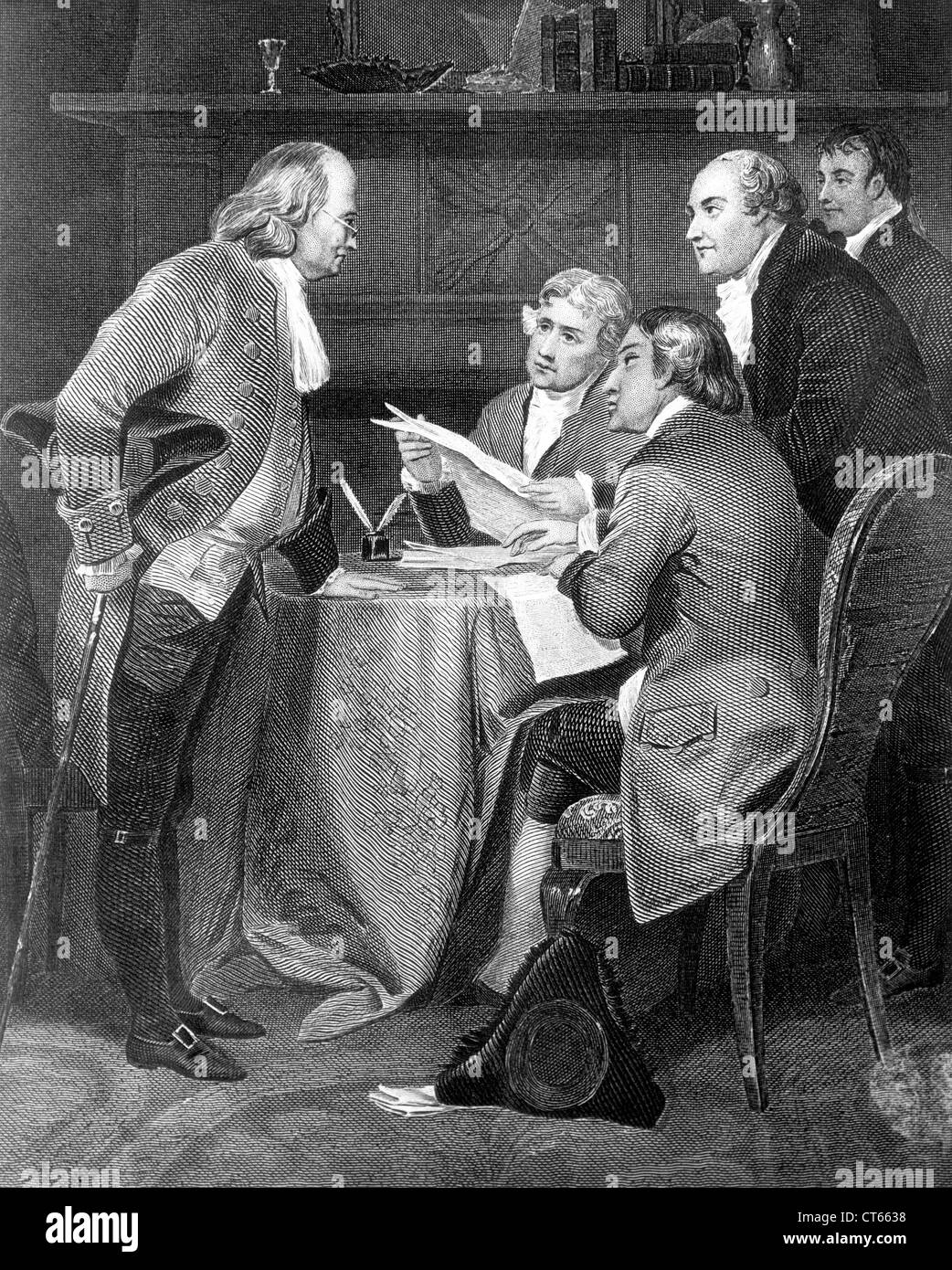 Committee drafting Declaration of Independence Stock Photo - Alamy Committee drafting Declaration of Independence Stock Photo - Alamy