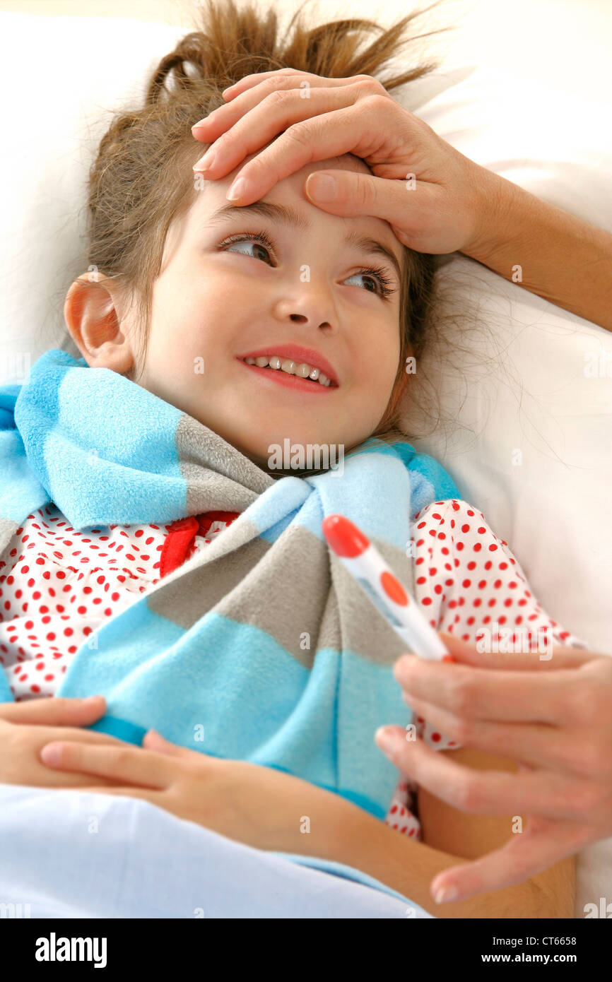 FEVER IN A CHILD Stock Photo - Alamy
