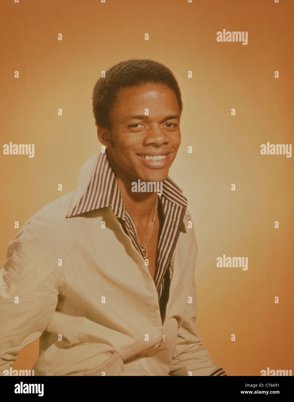 70s Black Man With Afro Clip Art