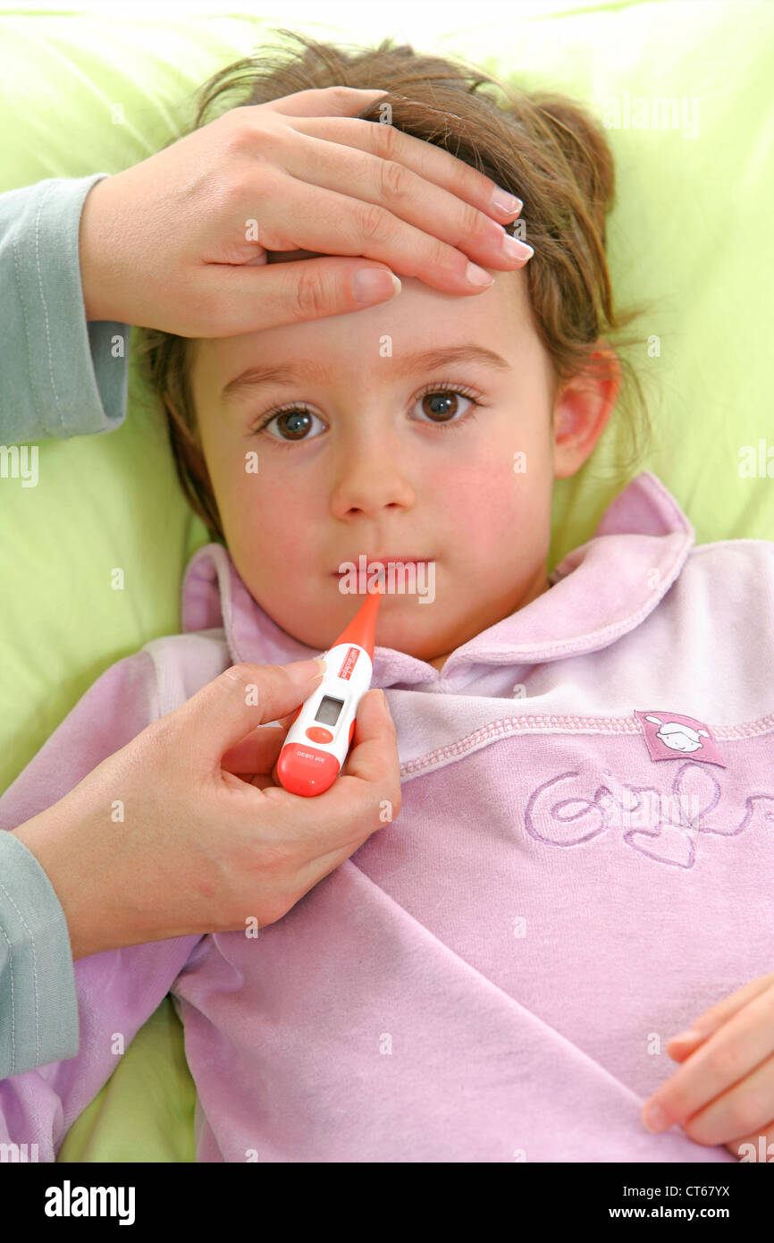 FEVER IN A CHILD Stock Photo - Alamy