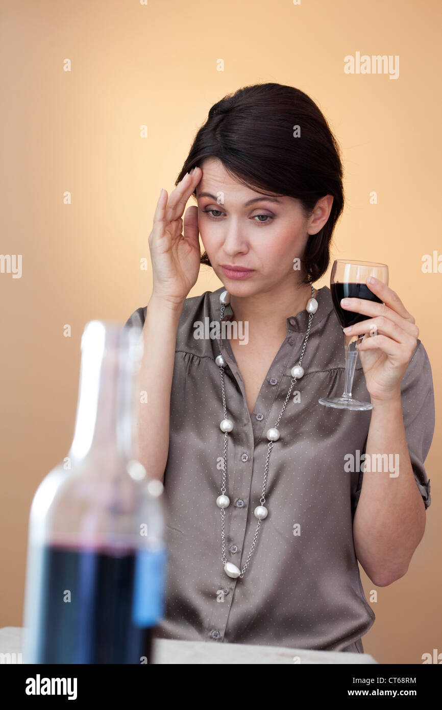 Mature woman drunk party hi-res stock photography and images - Alamy