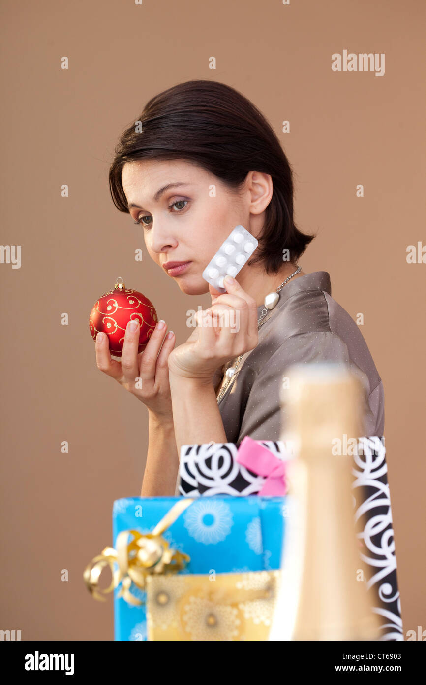 Woman taking drugs party hi-res stock photography and images - Alamy