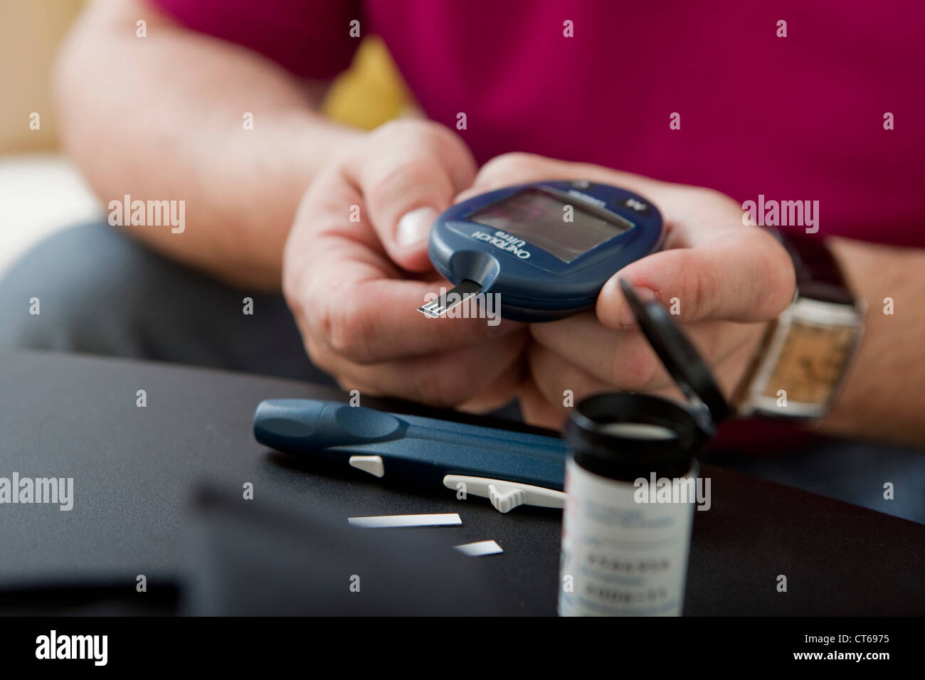 Diabetic testing strips hi-res stock photography and images - Alamy