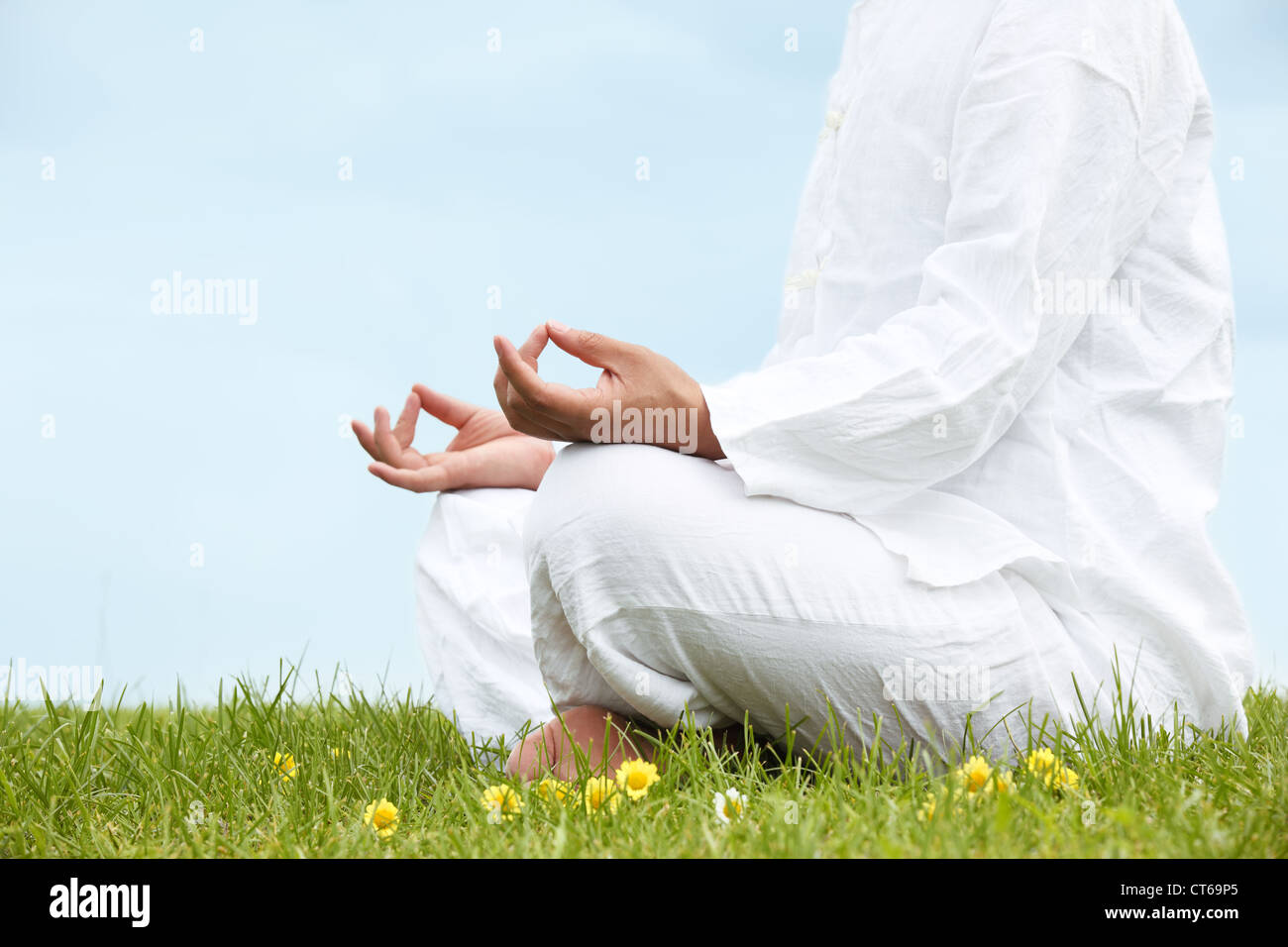 Meditative yoga hi-res stock photography and images - Alamy