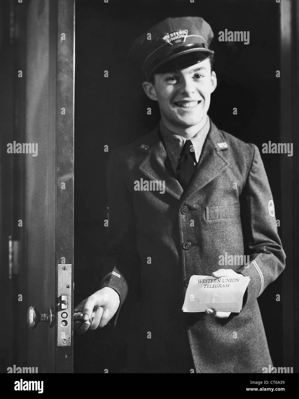 Telegram delivery hi-res stock photography and images - Alamy