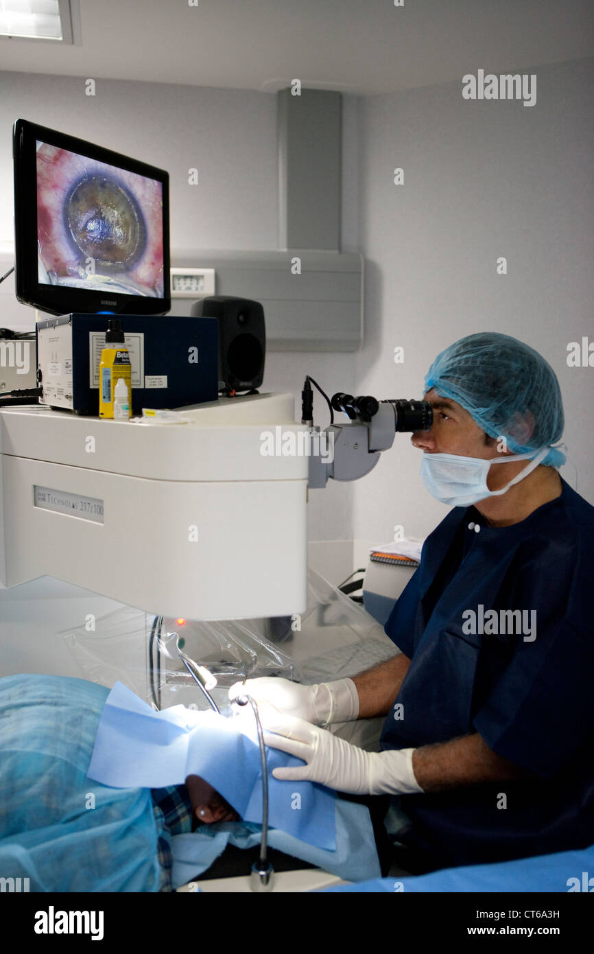 Lady laser eye surgery hi-res stock photography and images - Alamy