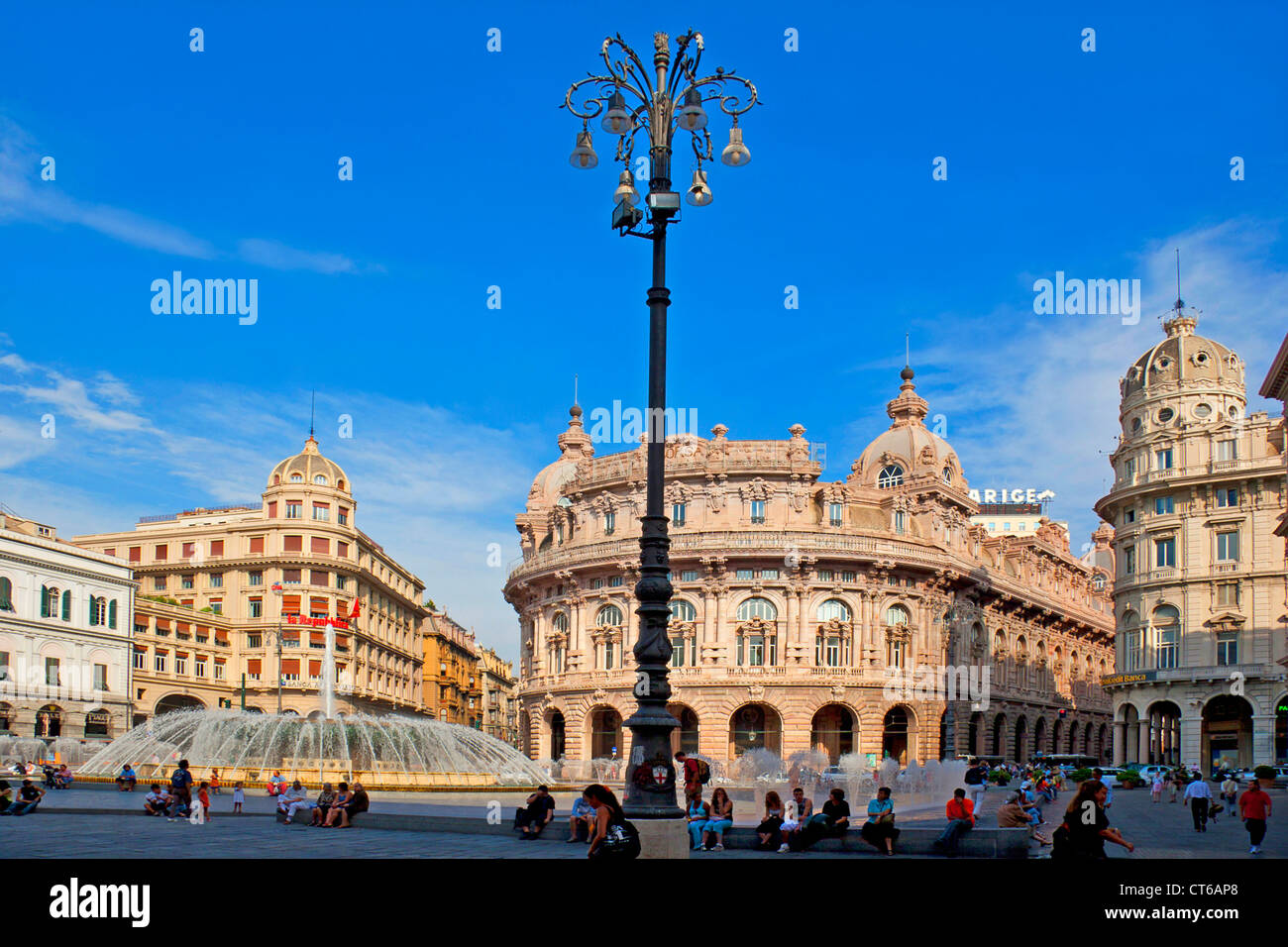 Piazza De Ferrari is the main square of Genoa Stock Photo - Alamy