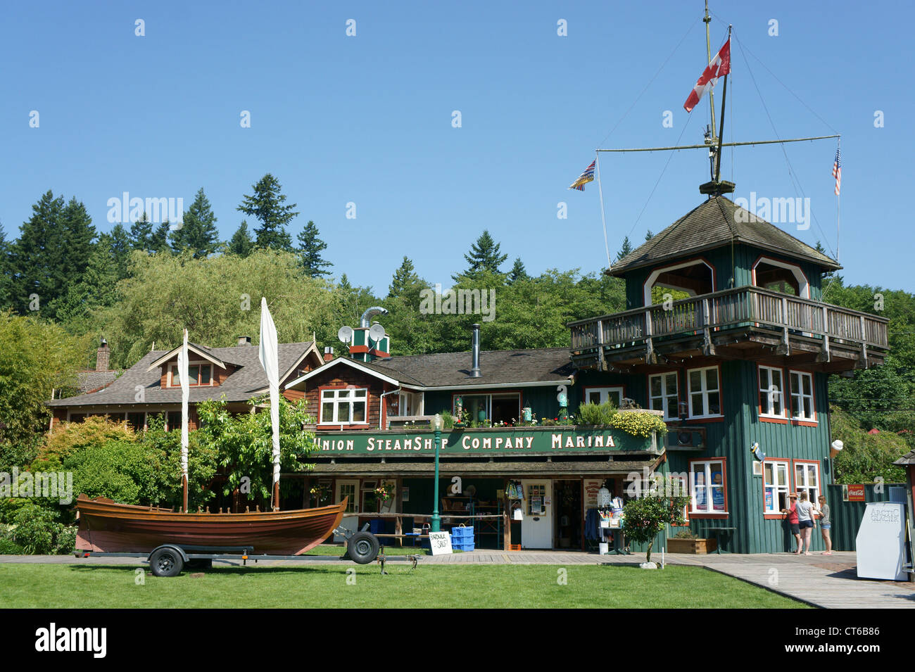 Union Steamship Company Marina building in Snug Cove, Bowen Island ...