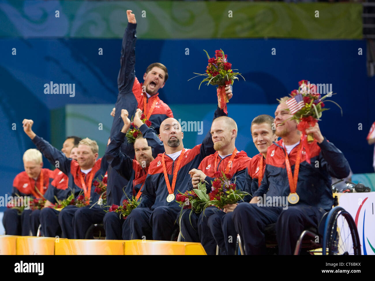 Beijing, China September 14, 2008: Paralympic Games showing the United ...