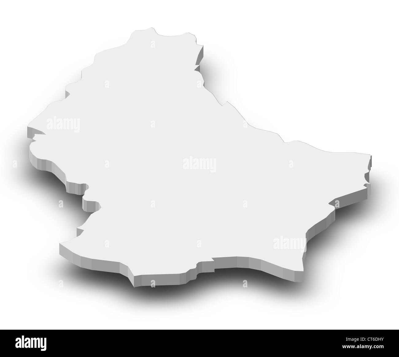 Political map of Luxembourg with the several Districts Stock Photo - Alamy