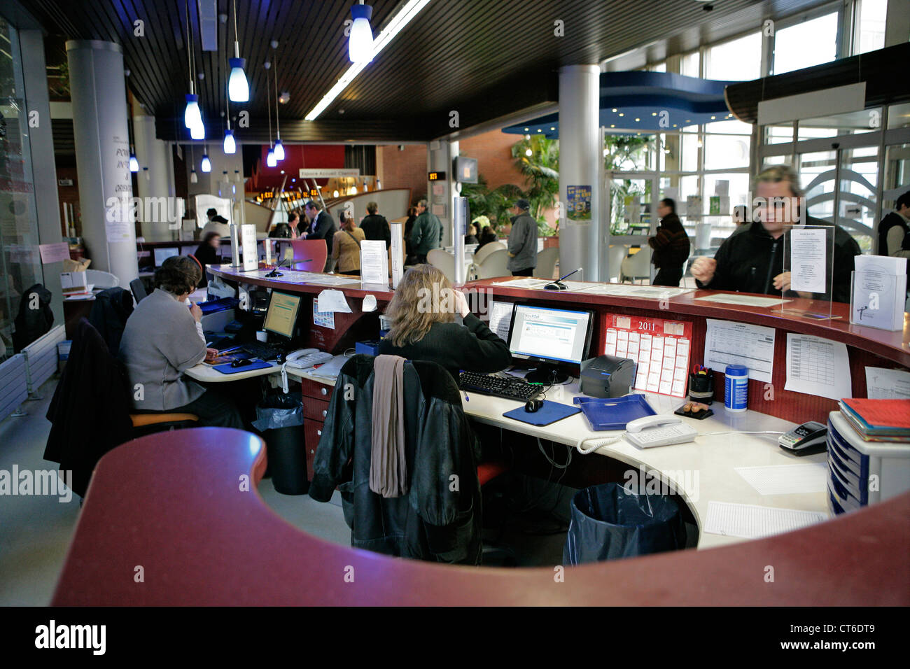 HOSPITAL RECEPTION AREA Stock Photo - Alamy