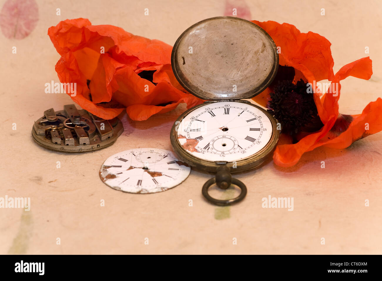 Antique pocket watch flower hi-res stock photography and images - Alamy