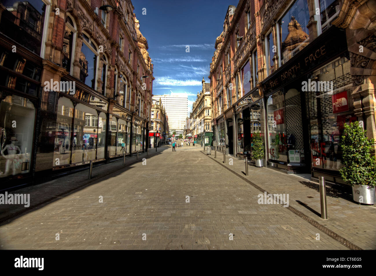 Streets of Leeds on a Sunday morning Stock Photo - Alamy