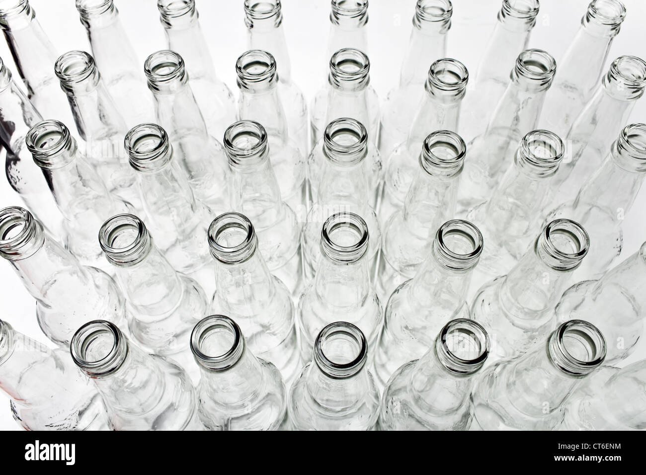 Empty glass bottles Stock Photo - Alamy