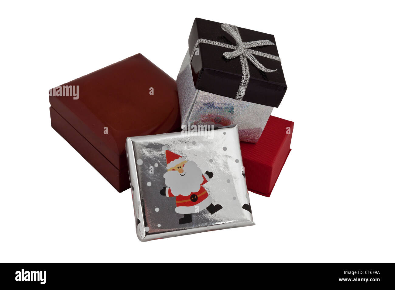 Christmas Presents Isolated on white with work path ready to be placed ...