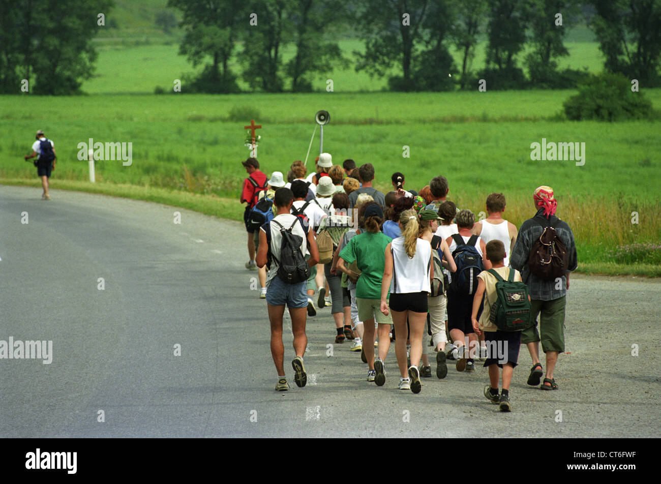 Pilgrims on the road hi-res stock photography and images - Alamy
