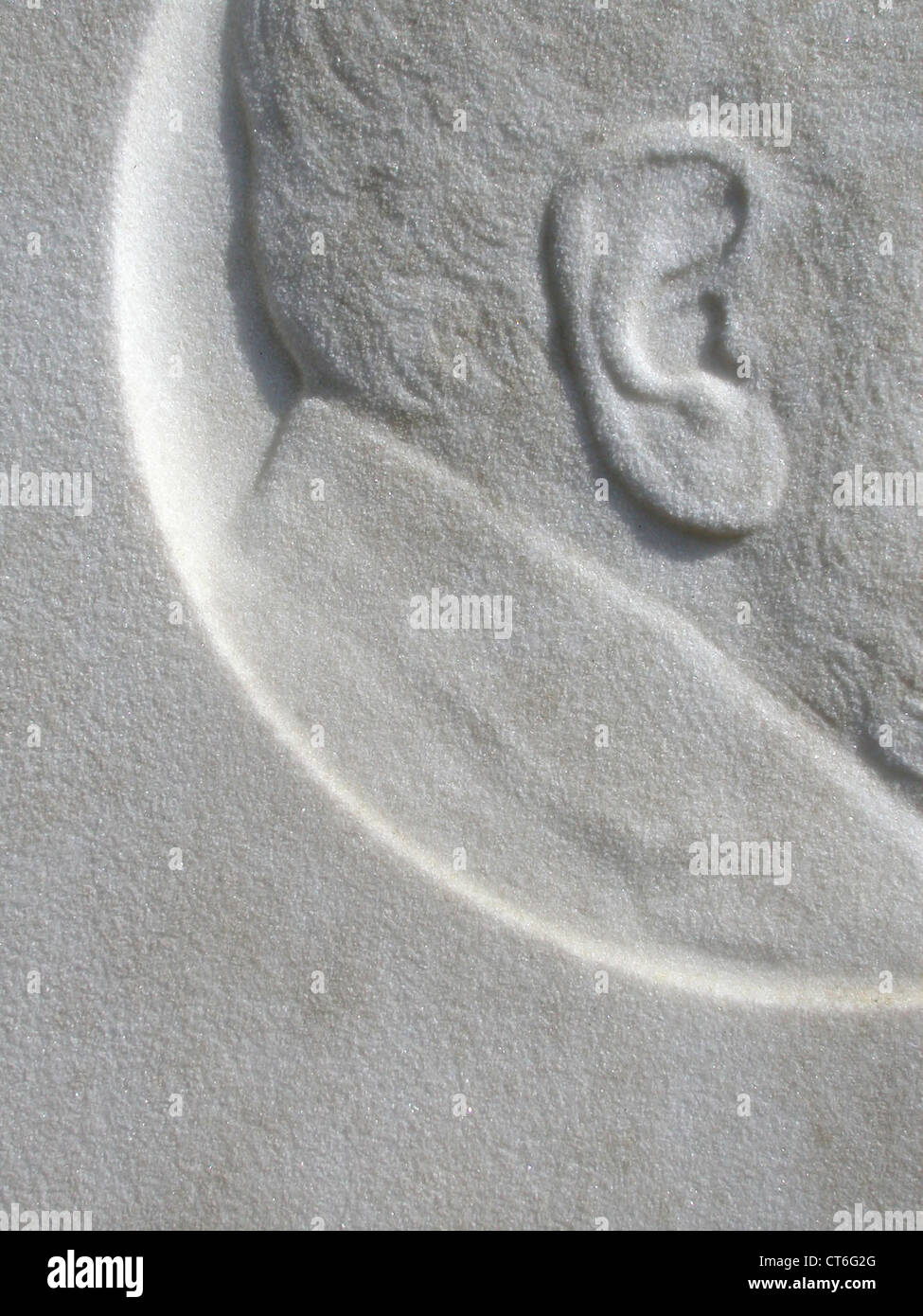 Page profile in relief Stock Photo - Alamy