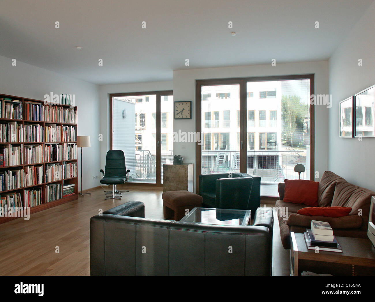 Berlin, modern living room Stock Photo - Alamy