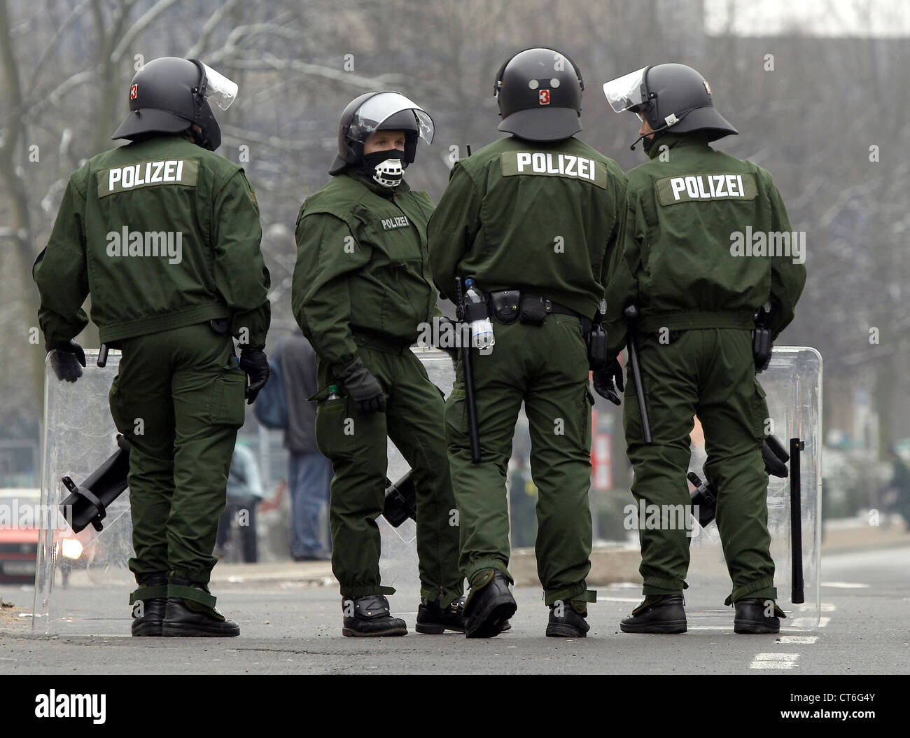 Police use in neo-Nazi demonstration in Kiel Stock Photo - Alamy