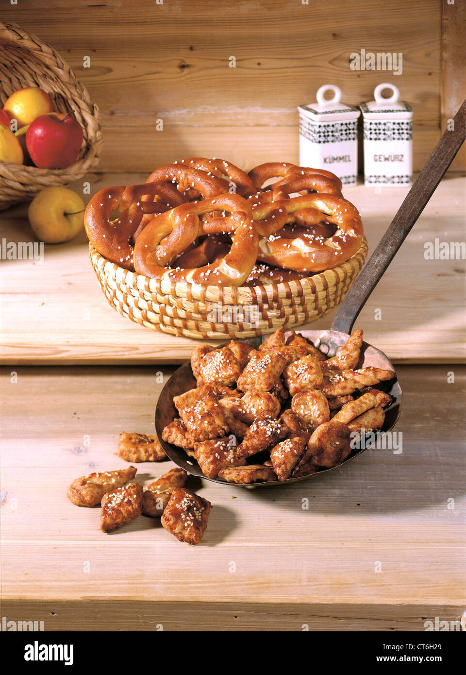 Pretzels and dumplings Stock Photo - Alamy