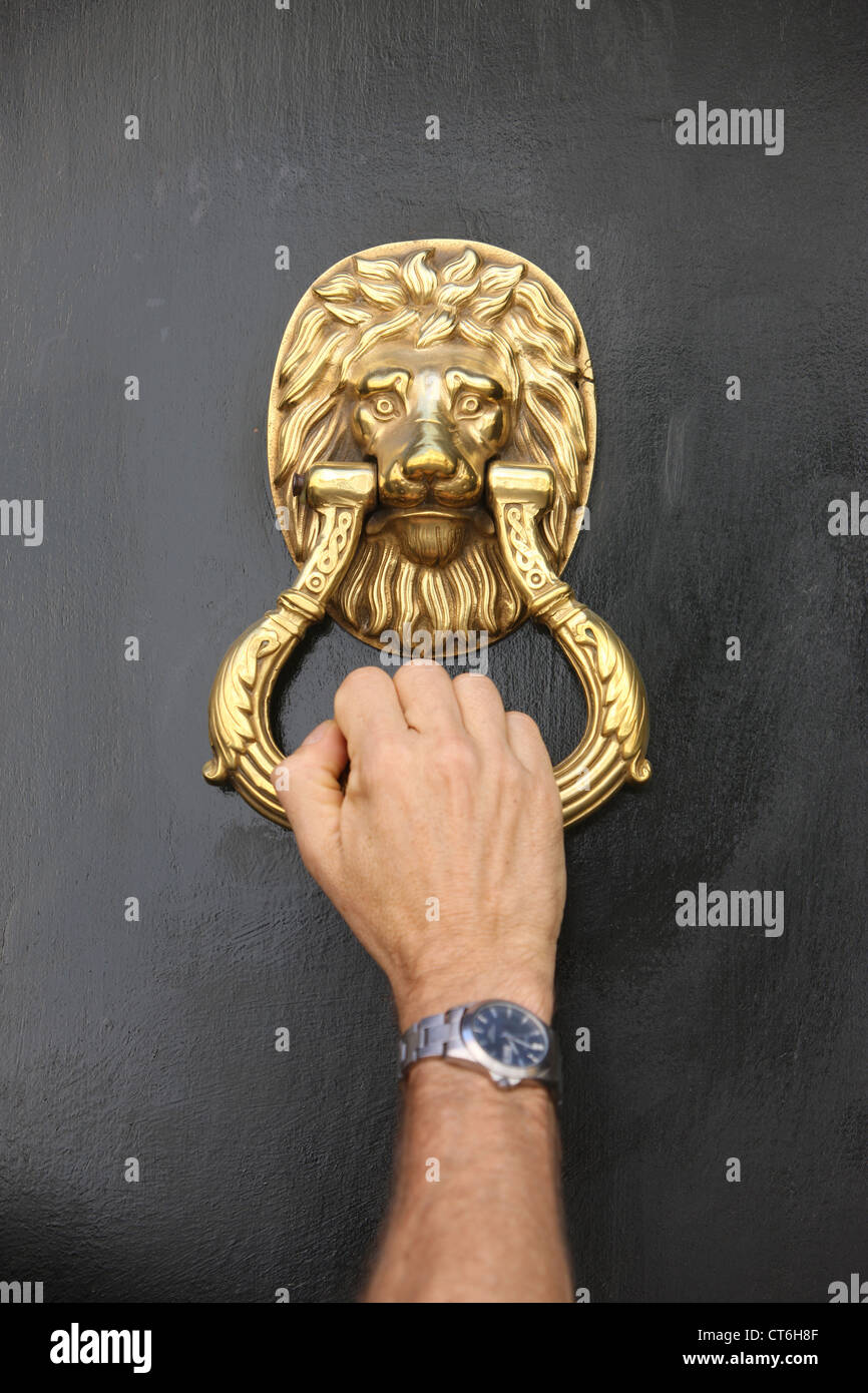 Male knocker hi-res stock photography and images - Alamy