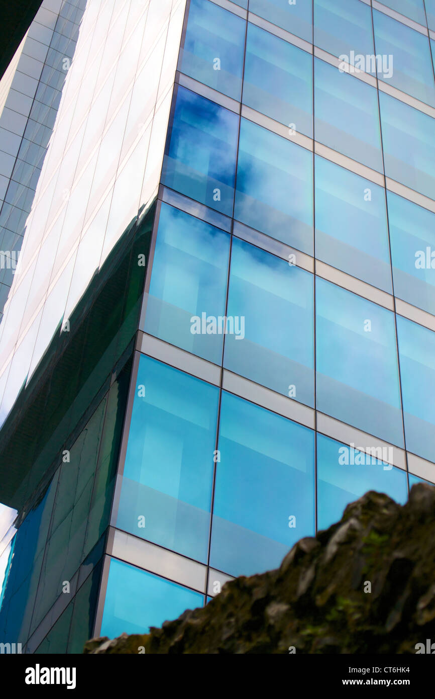 Reflections in a office window Stock Photo - Alamy