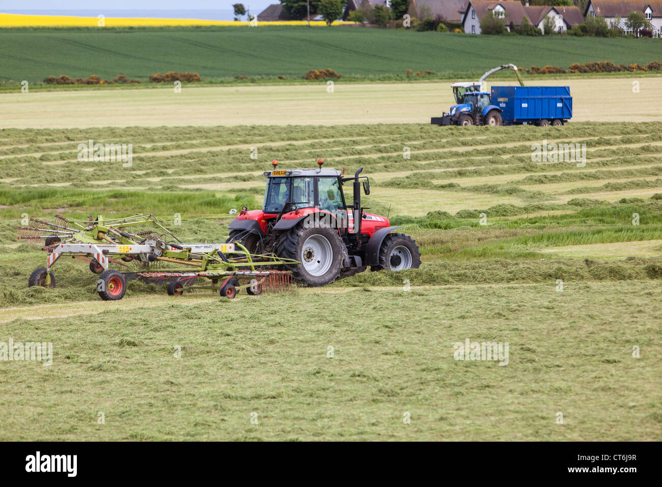 Farmer cutting silage hi-res stock photography and images - Alamy