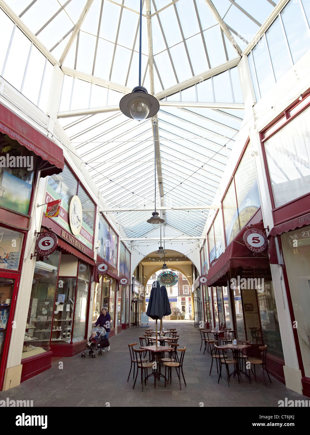 The Arcade, Letchworth Stock Photo - Alamy