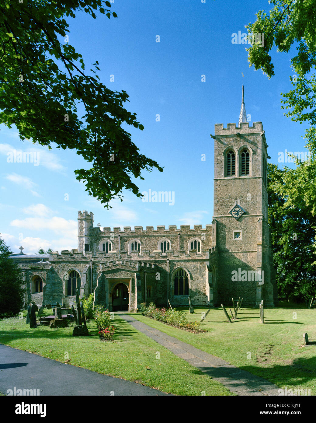 Parish Church of St Bartholomew Great Gransden Cambs England Stock ...
