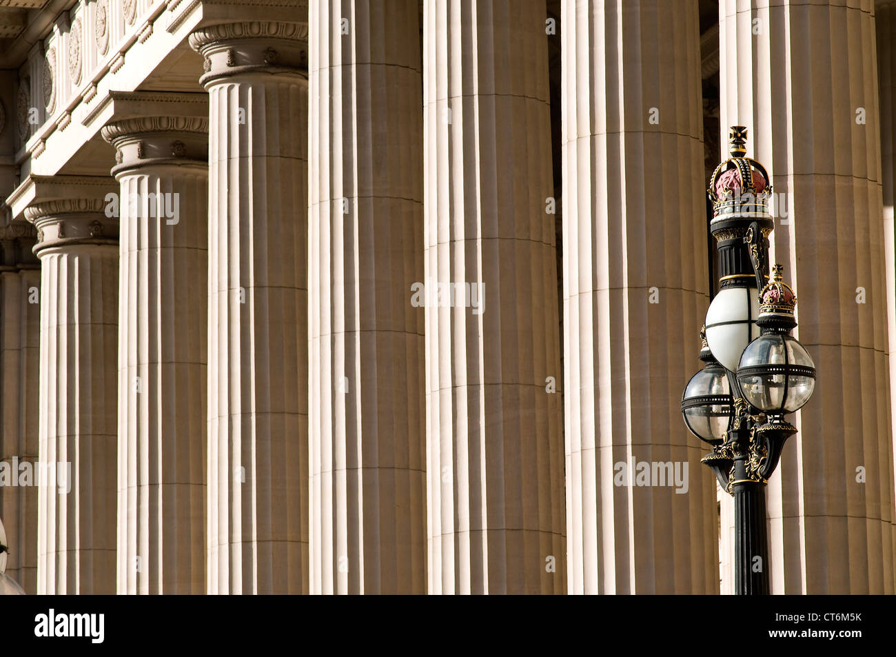 parliament house columns, melbourne, victoria, Australia Stock Photo ...