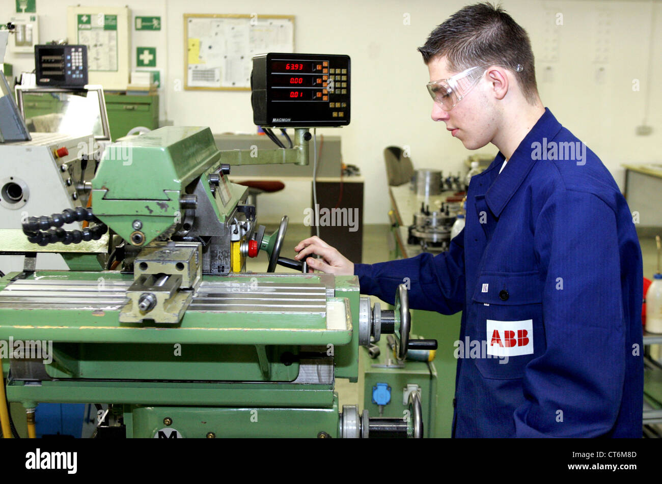ABB training workshop Pankow Stock Photo - Alamy