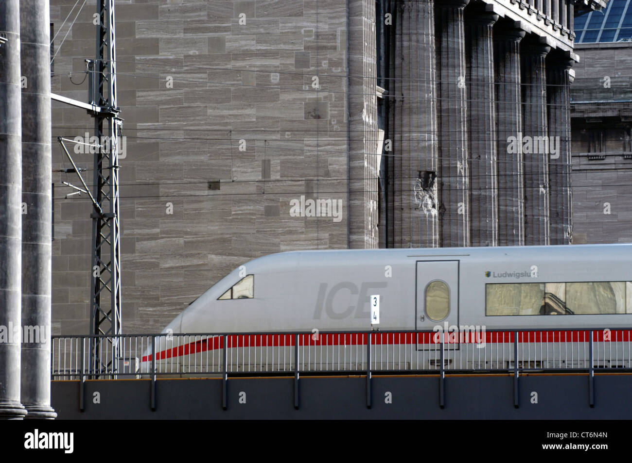 ICE train in Berlin Stock Photo - Alamy