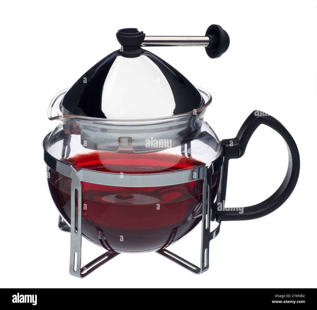 red tea teapot Stock Photo - Alamy
