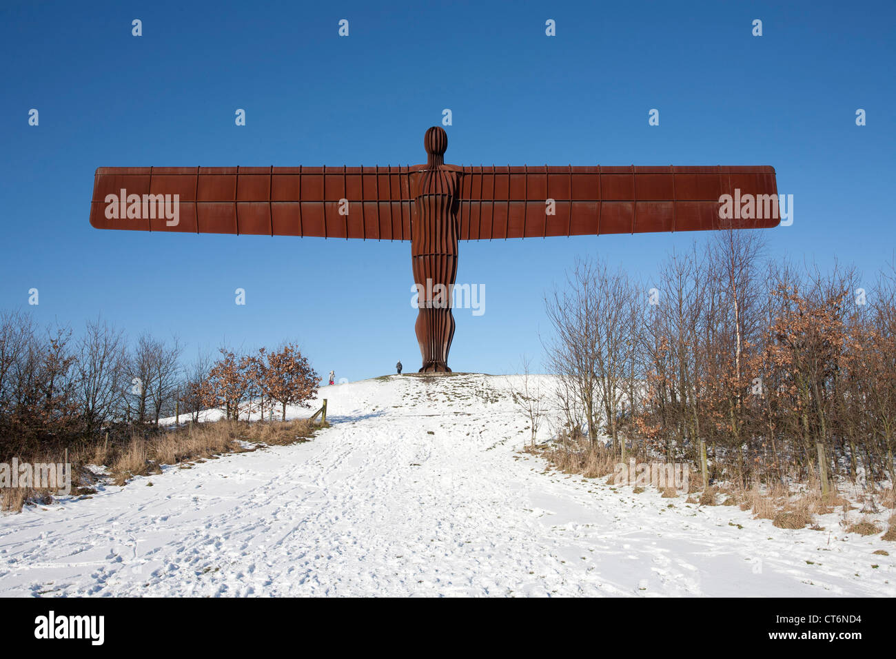 Angel of the north snow hi-res stock photography and images - Alamy