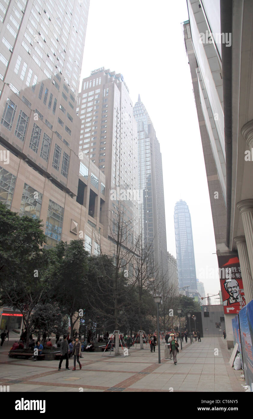 A view of Downtown Chongqing, China Stock Photo - Alamy