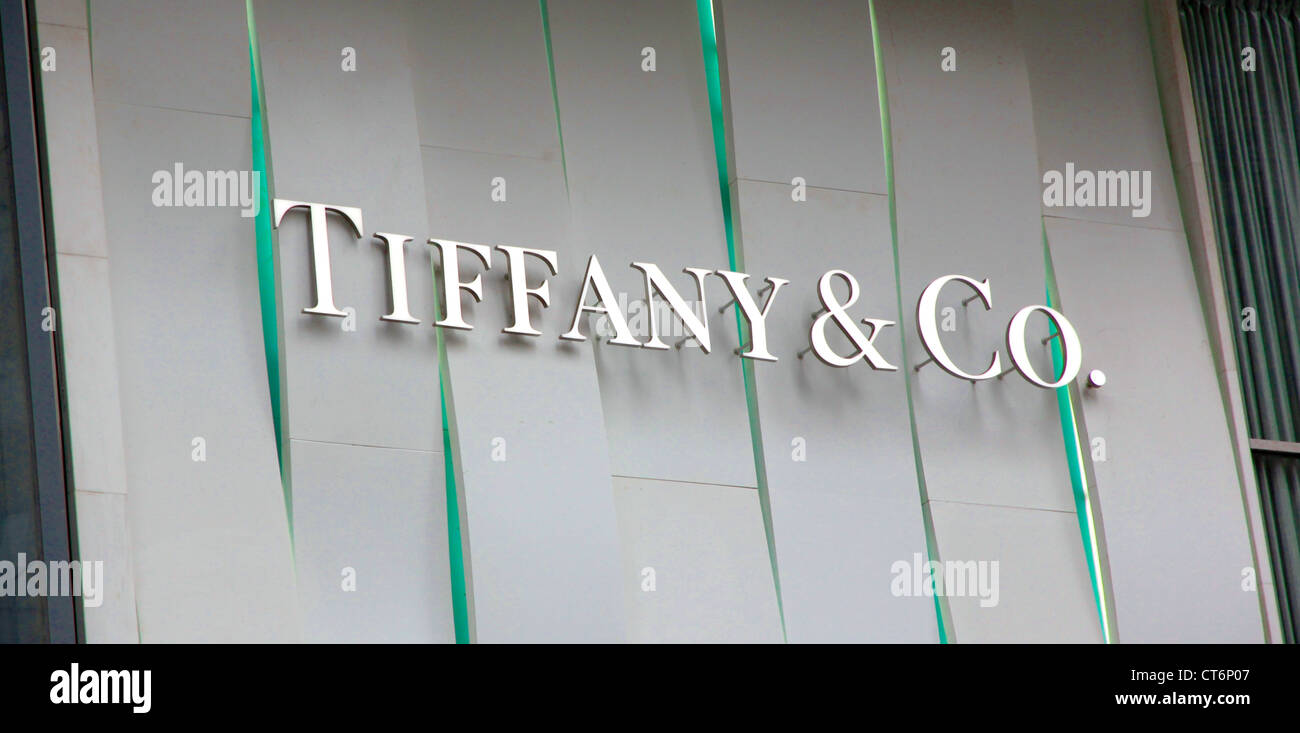 A Tiffany store sign in Chongqing, China Stock Photo - Alamy