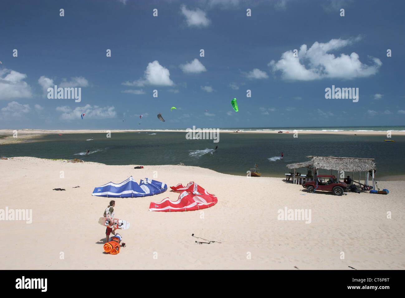 Kitesurfing in Brazil Stock Photo - Alamy