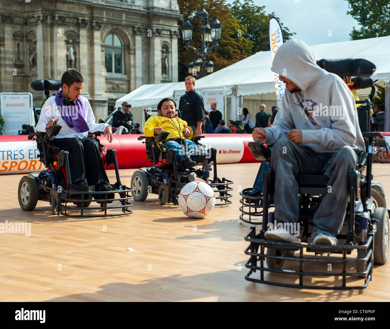 Paris, FRANCE - French Handicapped Athletes in Basketball Match on ...