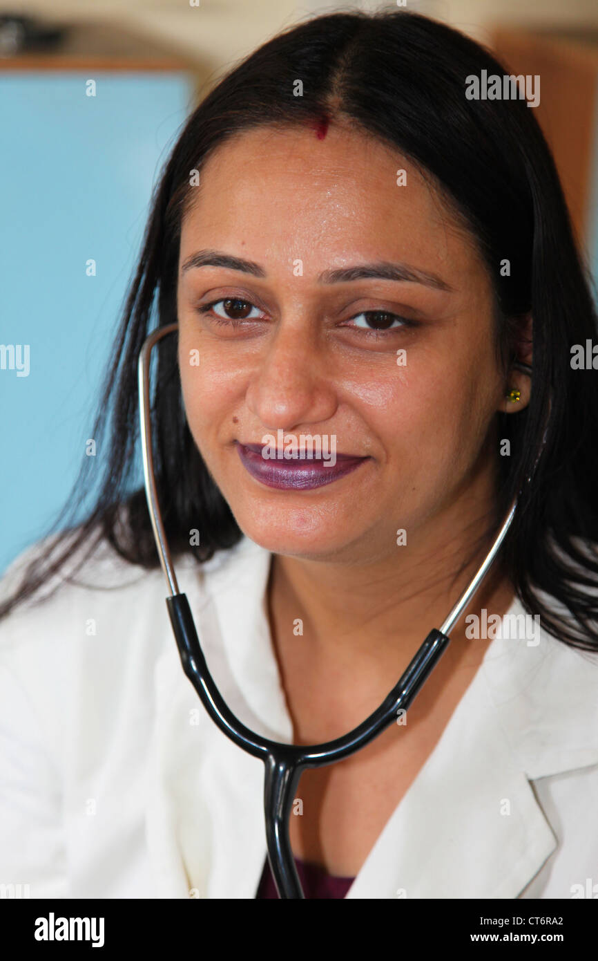 Indian female doctor Stock Photo - Alamy