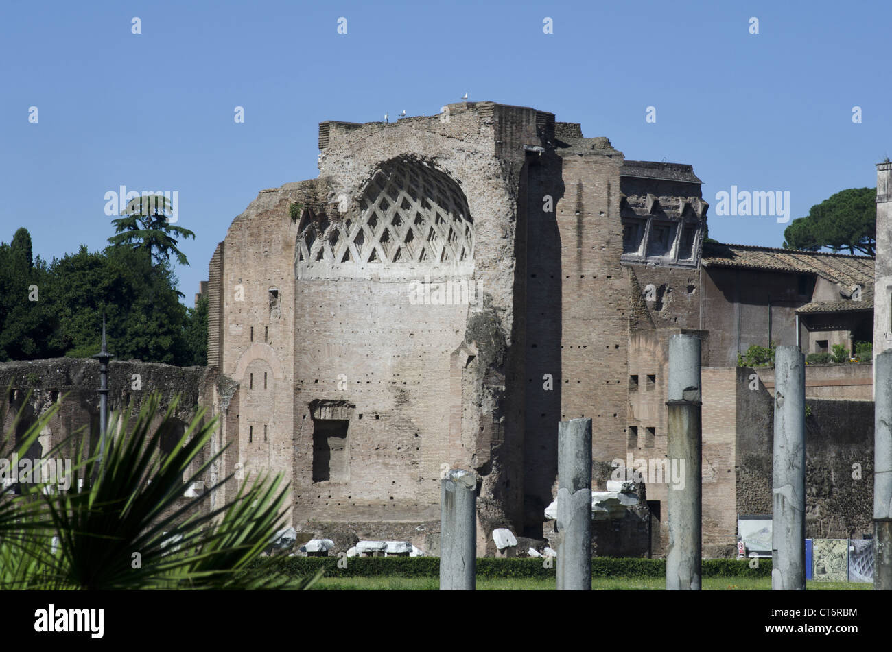 Temple of Venus and Roma, the largest temple in Ancient Rome, Italy ...