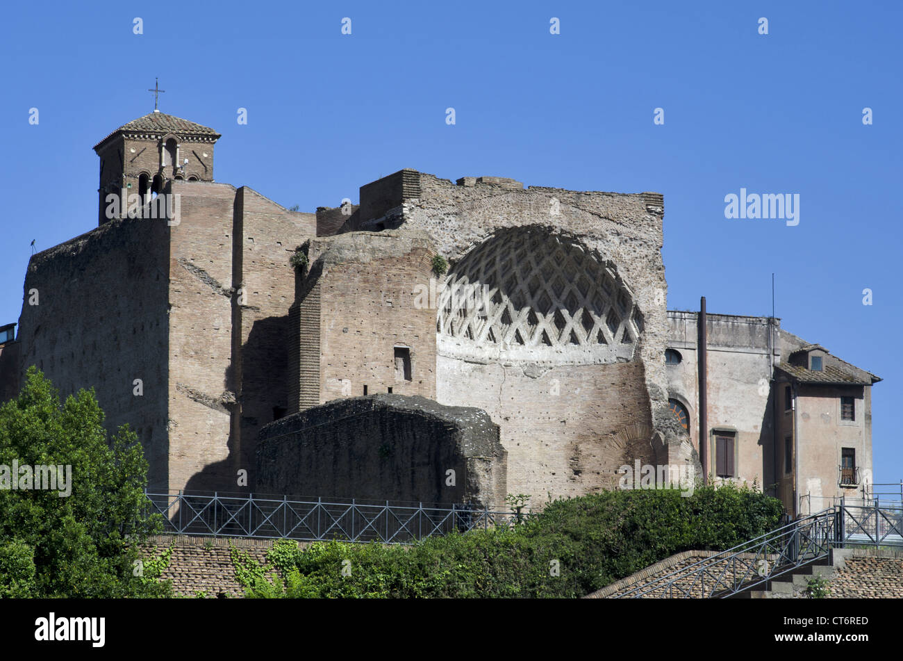 Temple of Venus and Roma, the largest temple in Ancient Rome, Italy ...