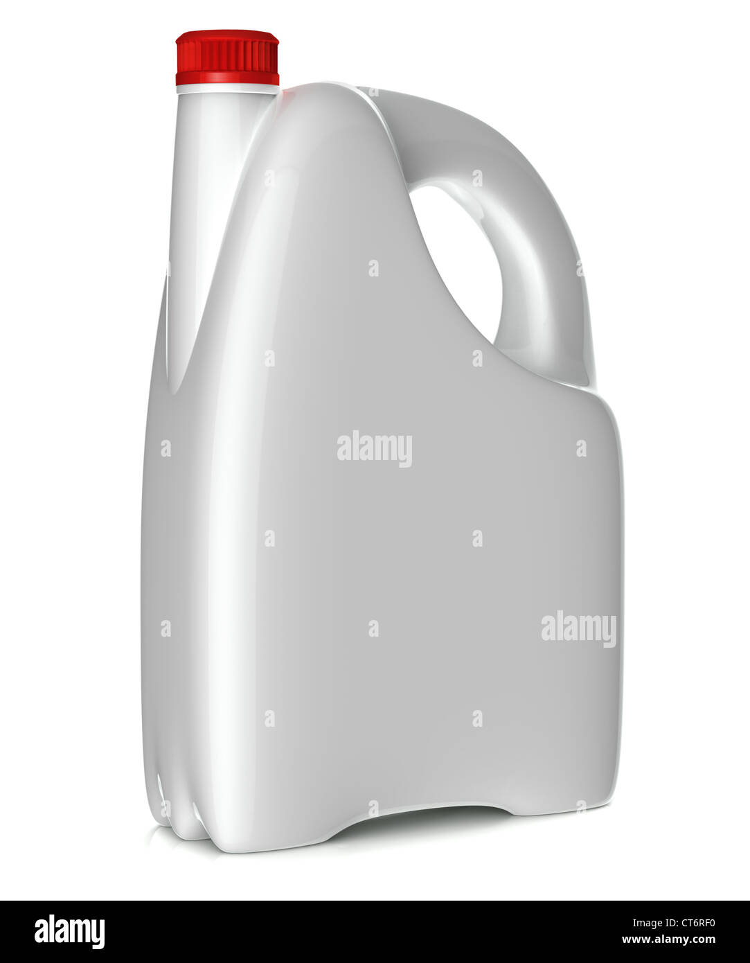 Plastic canister - on white background Stock Photo - Alamy