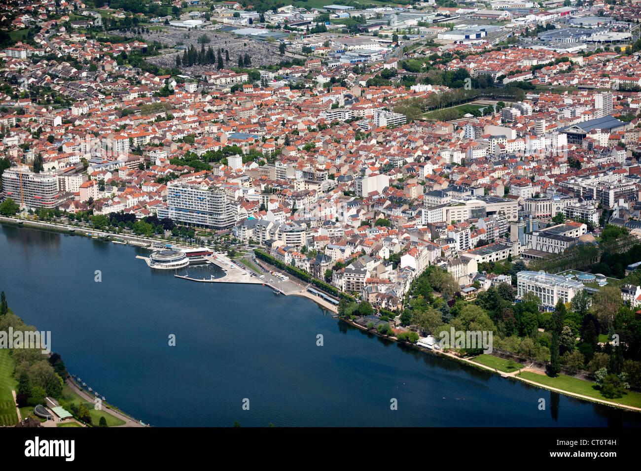 Aerial view vichy allier auvergne hi-res stock photography and images ...