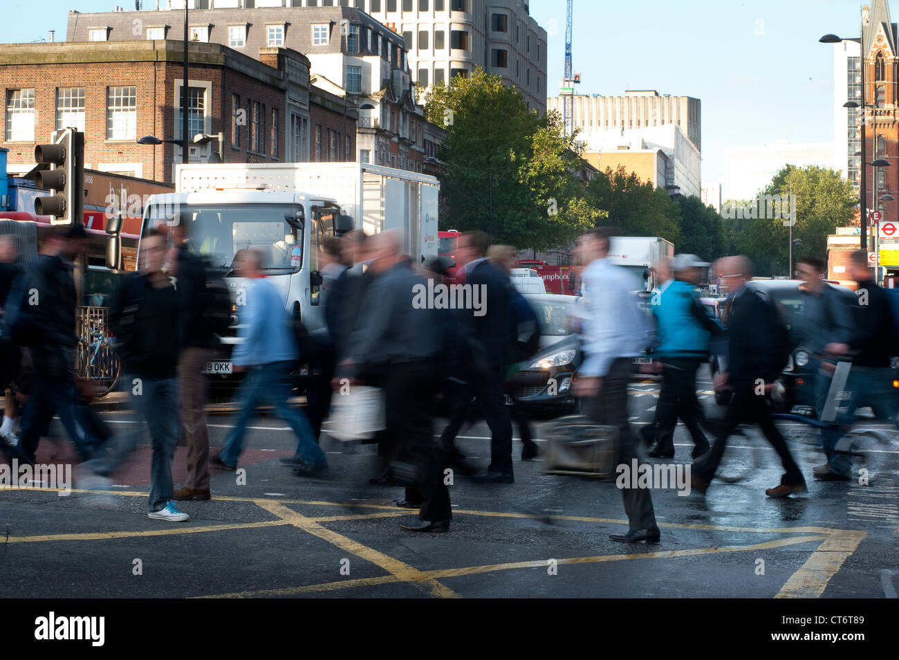 Crossing walking roads people hi-res stock photography and images - Alamy