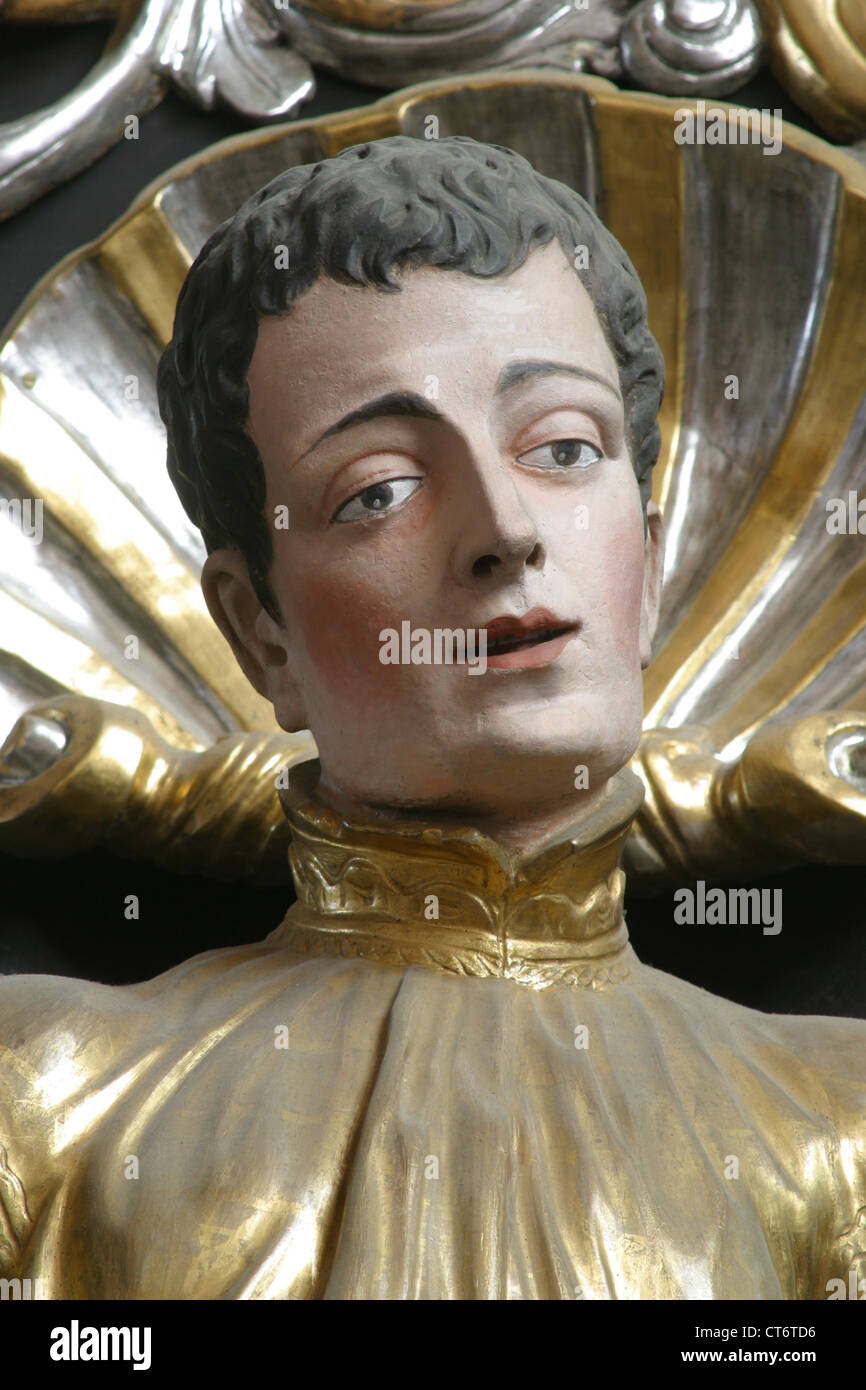 Statue of saint Stock Photo - Alamy