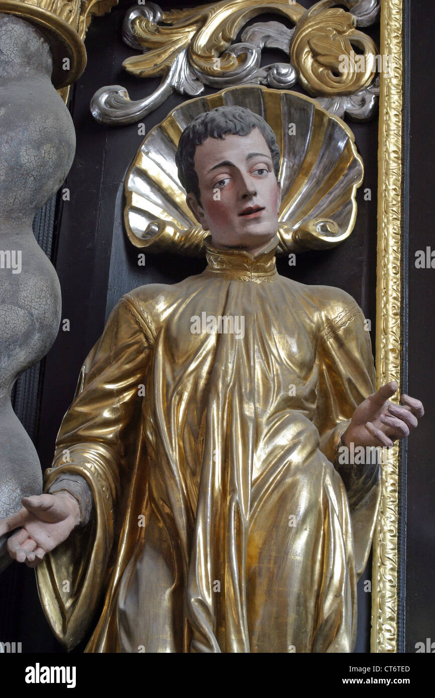 Statue of saint Stock Photo - Alamy